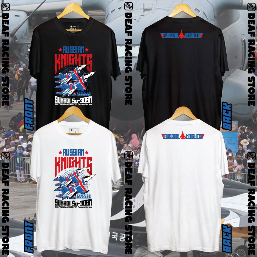 Baju Cotton RUSSIAN KNIGHTS Su-35SM, LIMA LANGKAWI 2025, Premium ...