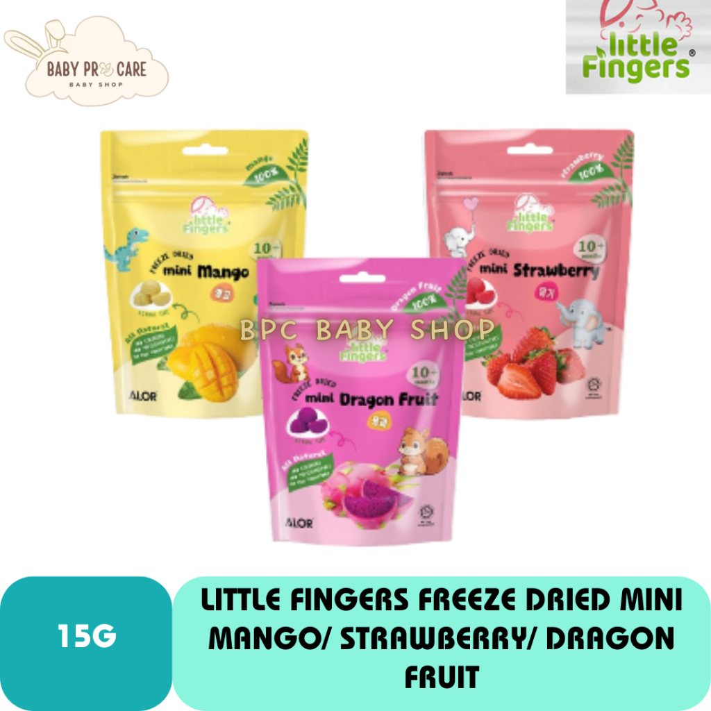 ALOR Little Finger Freeze Dried Mini Fruit 15g 10m+ | Shopee Malaysia