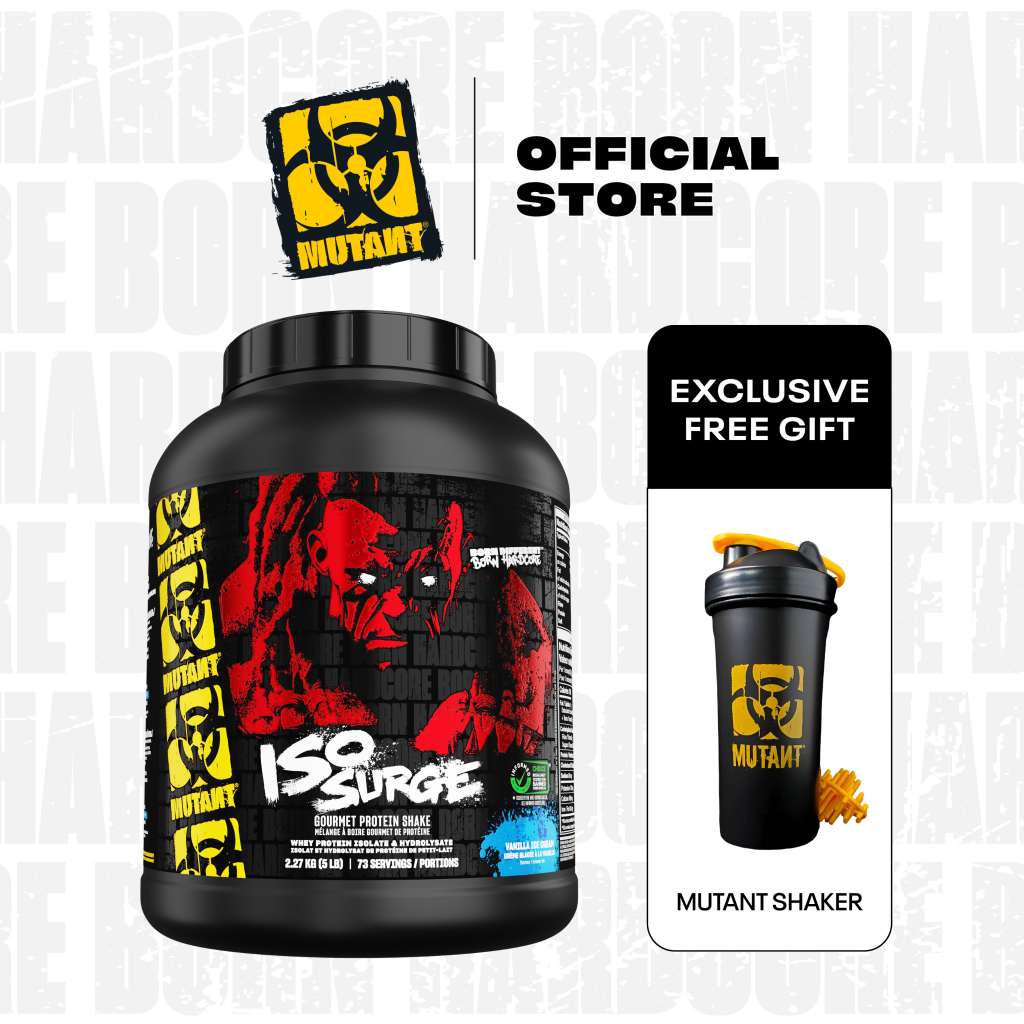 MUTANT ISO SURGE Gourmet Whey Protein Isolate & Hydrolysate Sake 2.27KG ...