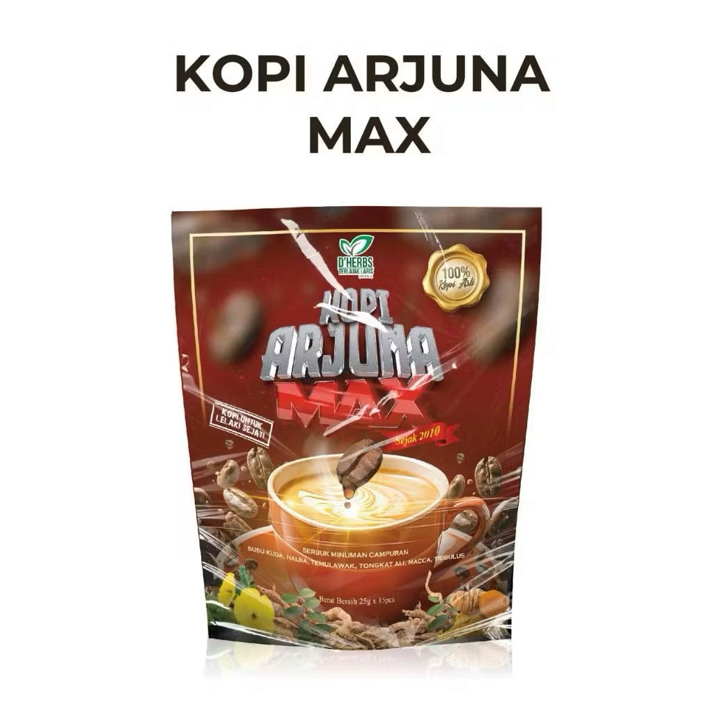 Dherbs Kopi Arjuna Max untuk lelaki ready stock | Shopee Malaysia