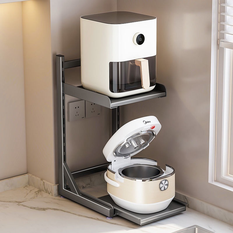 Kitchen Rice Cooker Dedicated Storage Rack Countertop Pull-out Air ...