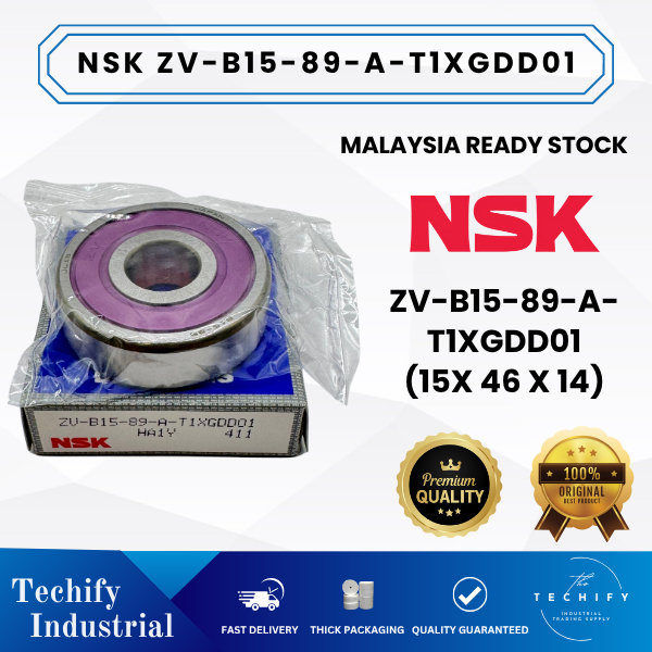 NSK B15-89AT1XGDD 15X46X14 Alternator Bearing Proton Saga, Toyota EE80 ...