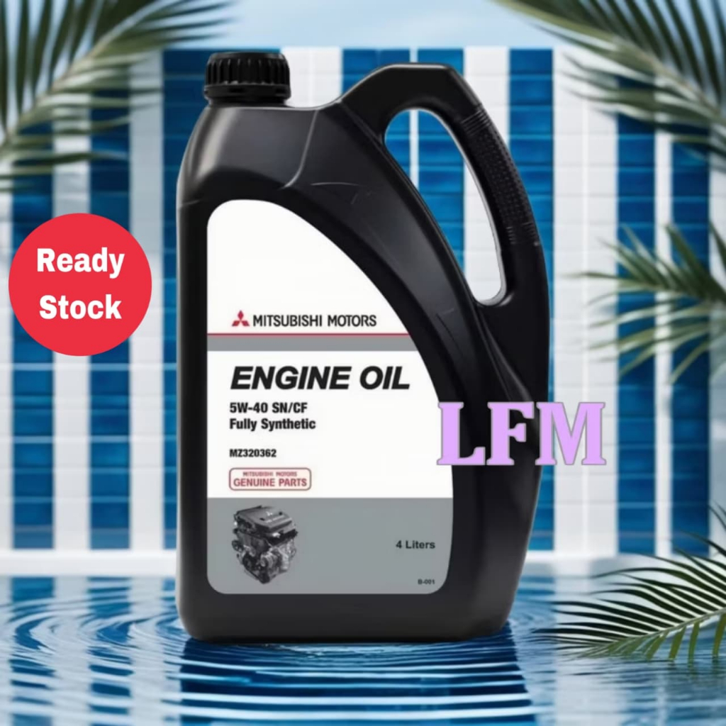 Mitsubishi Fully Synthetic 5W40 SN/CF Engine Oil (4 Liter) Lancer ...