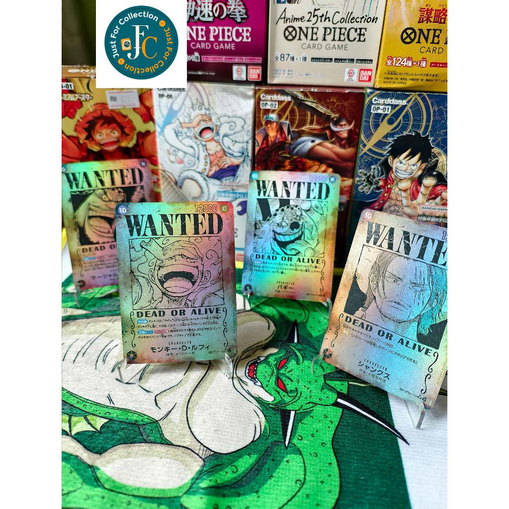 OPCG - OP09 Wanted SP - Luffy, Buggy, Shanks, Teach | Shopee Malaysia