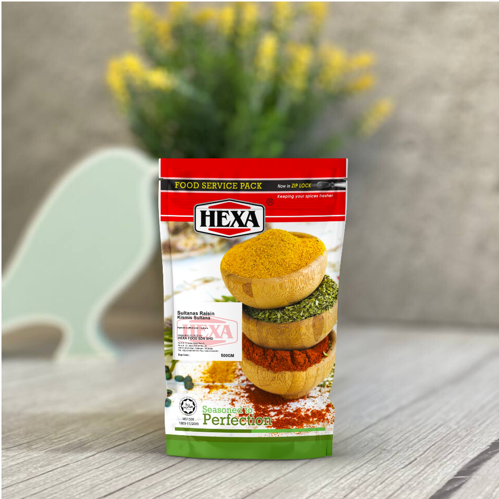 HEXA HALAL Sultanas Raisins 500g | Shopee Malaysia