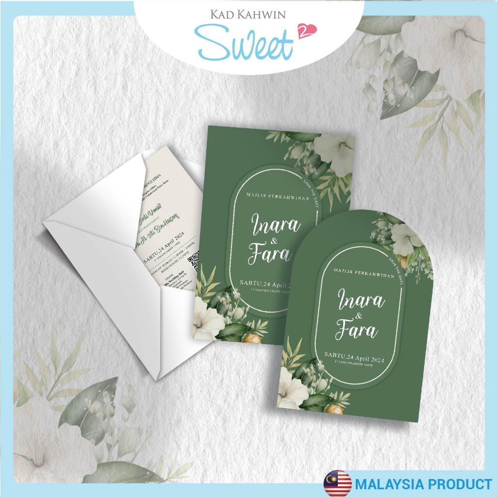 SWEET Kad Kahwin 2025/Wedding Kad/Kartu/Wedding Card/Kartu Undangan ...