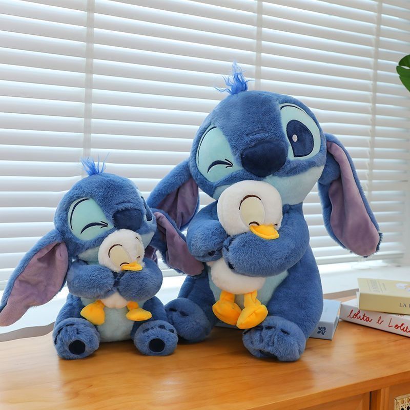 45cm Cute Lilo & Stitch with Duck Soft Plush Doll Toy Birthday Gift ...