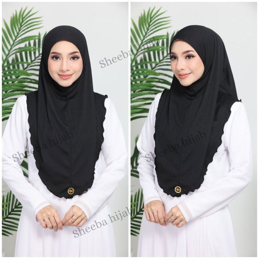 [Tudung Raya 2023] Tudung Sarung Layla Pleated Ribbed Cotton Tudung ...