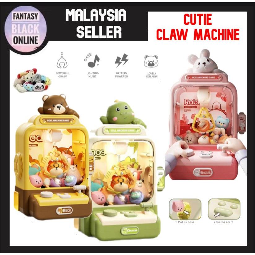 #ReadyStock Cute Claw Machine Children Mini Doll Machine Toy Claw Doll ...