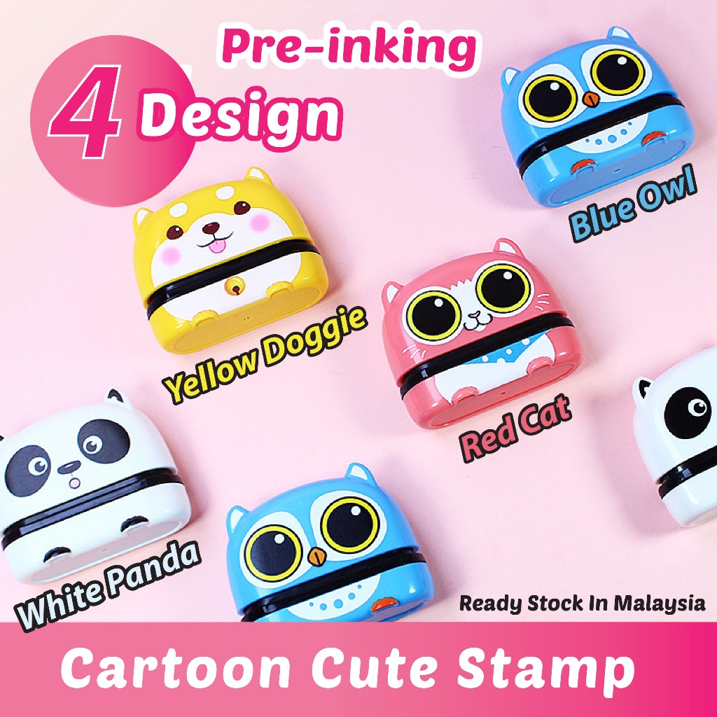 Cute Pre Inking Stamp / Rubber Stamp / Student Chop / 可爱印章 | Shopee ...
