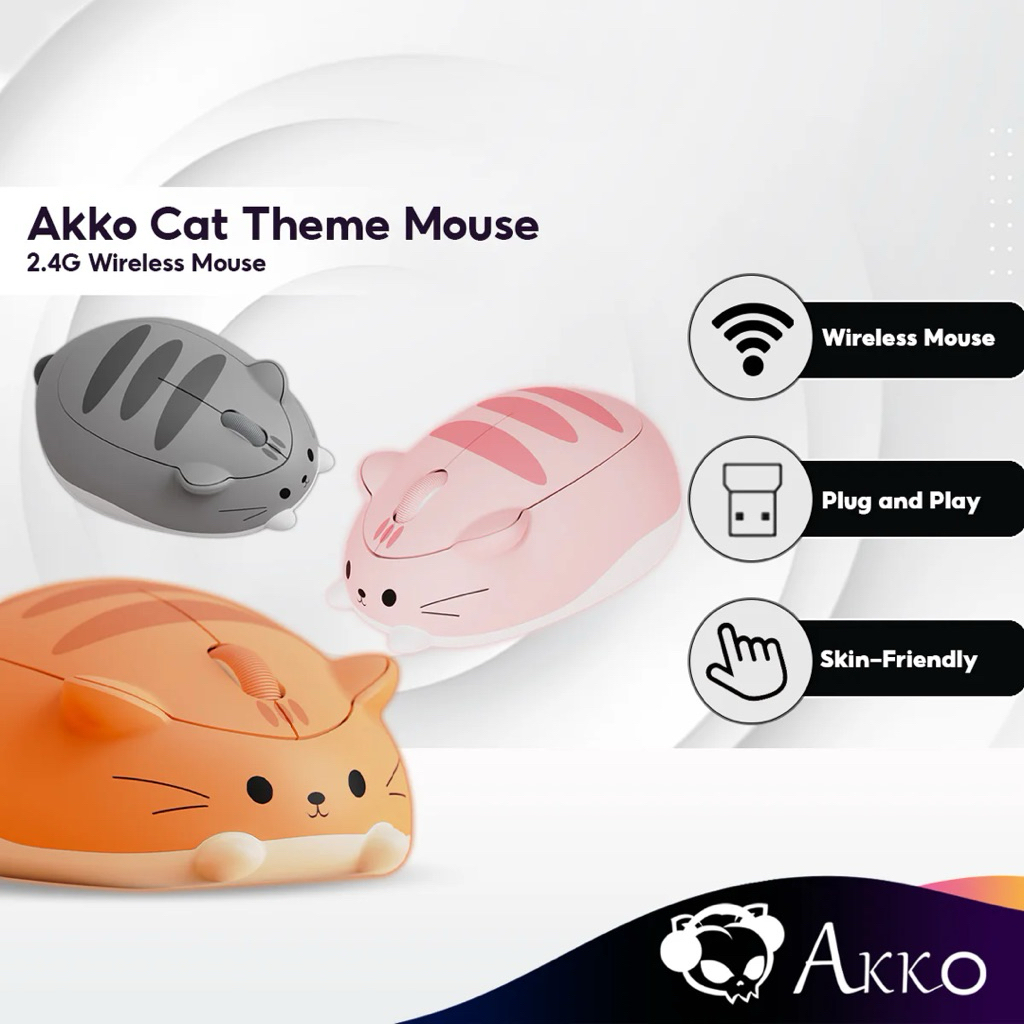 AKKO CAT THEME MOUSE | Shopee Malaysia