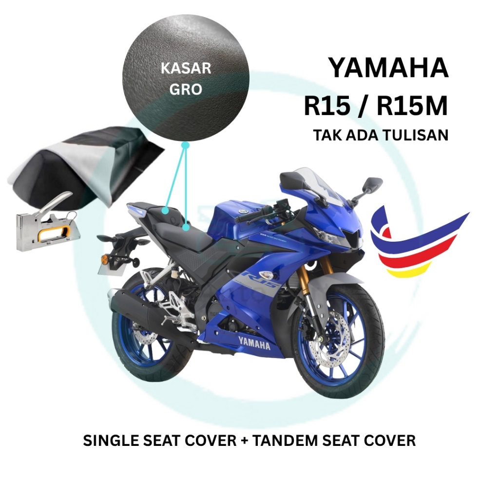 YAMAHA R15 R 15 R15M R15 M MOTOR SINGLE SEAT COVER TANDEM SEAT SARUNG ...