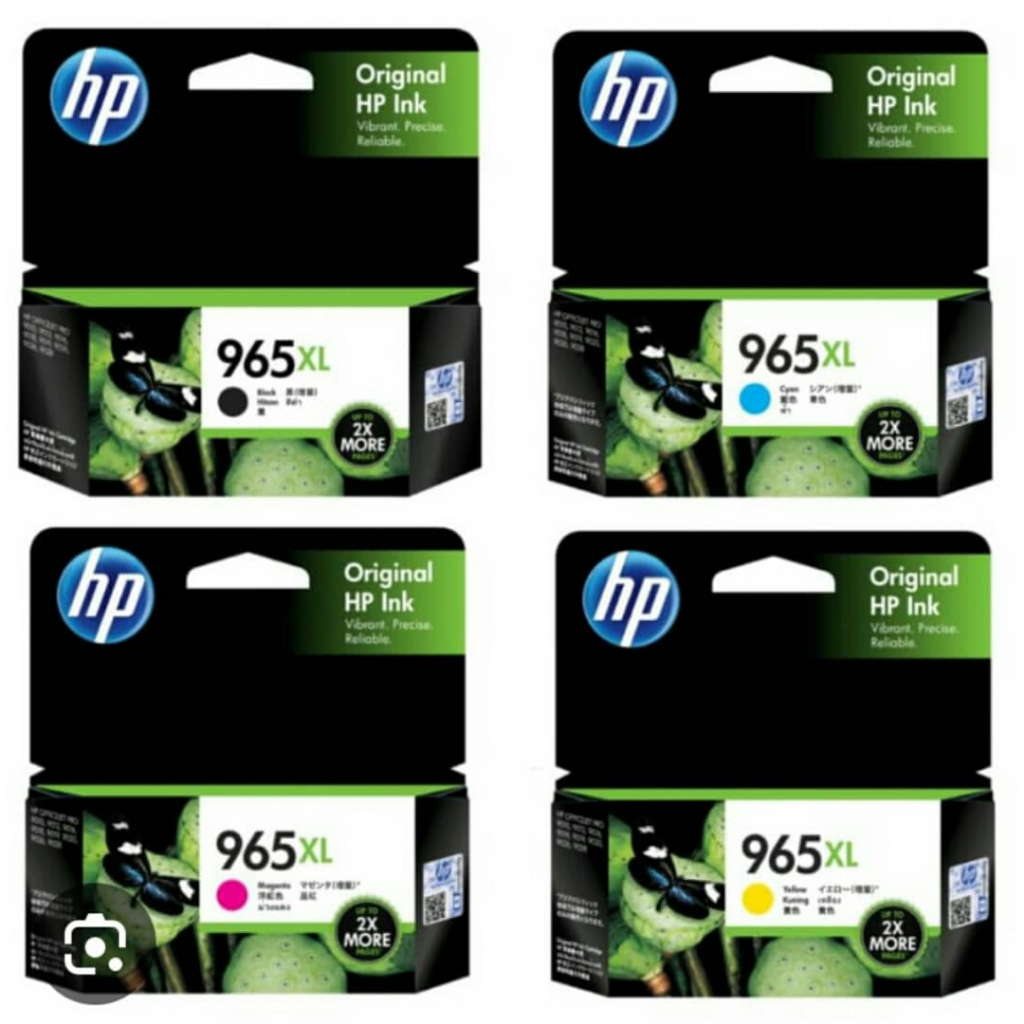 HP 965XL Black/Cyan/Magenta/Yellow Ink Cartridge 100% Original Genuine ...