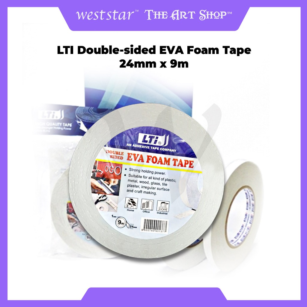 LTI Double-sided EVA Foam Tape 24mm x 9meter | Shopee Malaysia