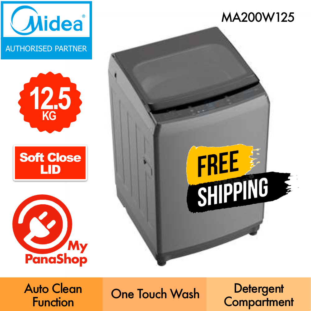[FREE SHIPPING] Midea Top Load Auto Washer Washing Machine ( 12.5KG - 7 ...