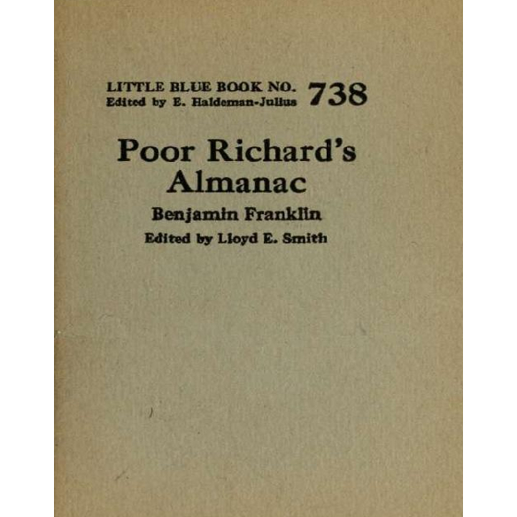 [Softcopy] Poor Richard's Almanac | Benjamin Franklin Moral and ...