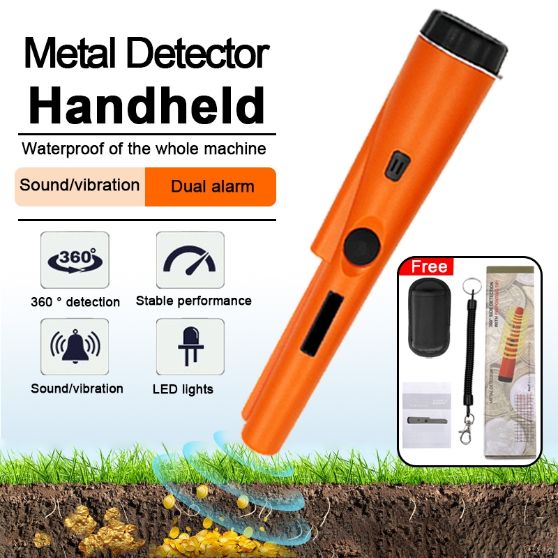 Metal Detector Waterproof Handheld Detector 360 Degree Search Pointer ...
