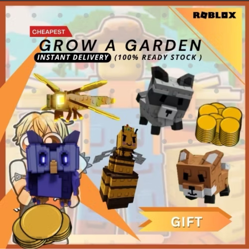 Raccoon Grow a Garden dan byk lagi | Shopee Malaysia