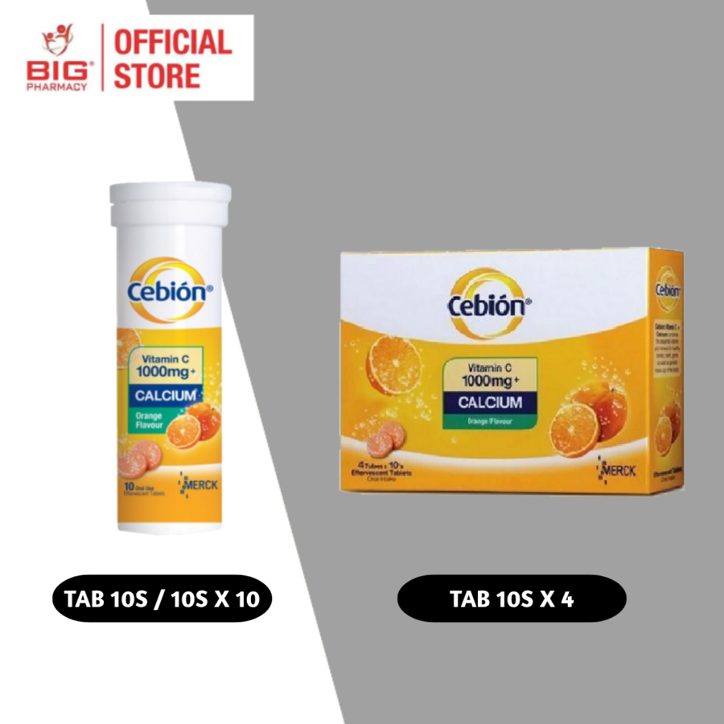 CEBION VITAMIN C 1000MG + CALCIUM EFFERVESCENT TAB ORANGE | Shopee Malaysia