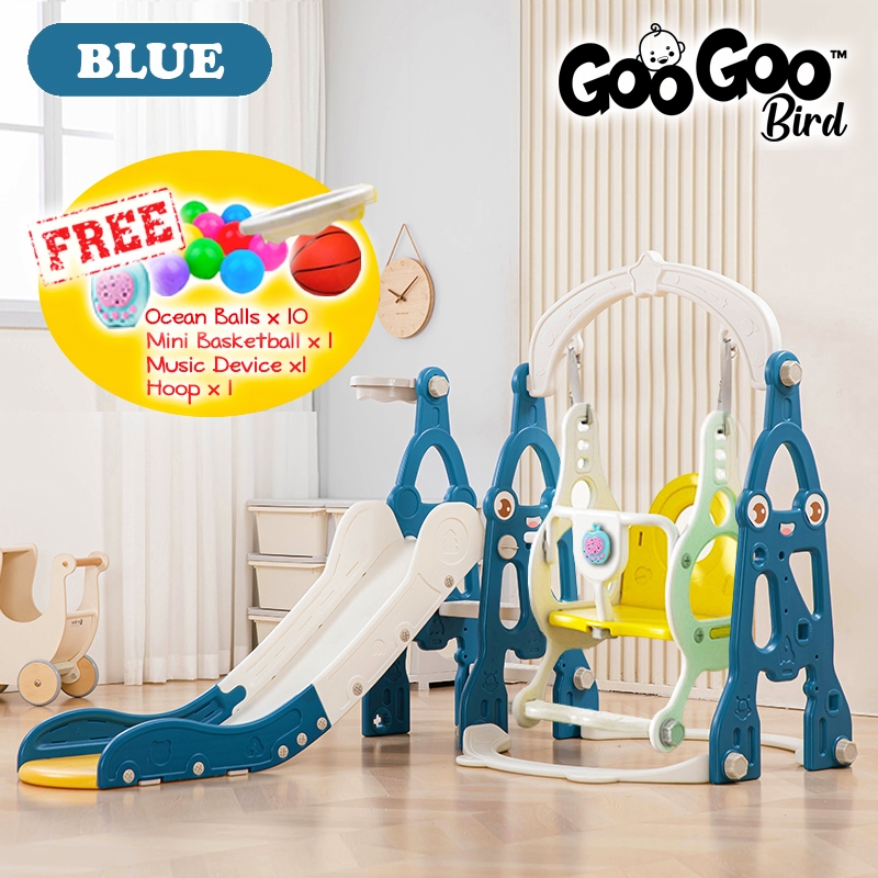 GOOGOO BIRD 4in1 Sotong Music Children Indoor Playground Slide Set Kid ...