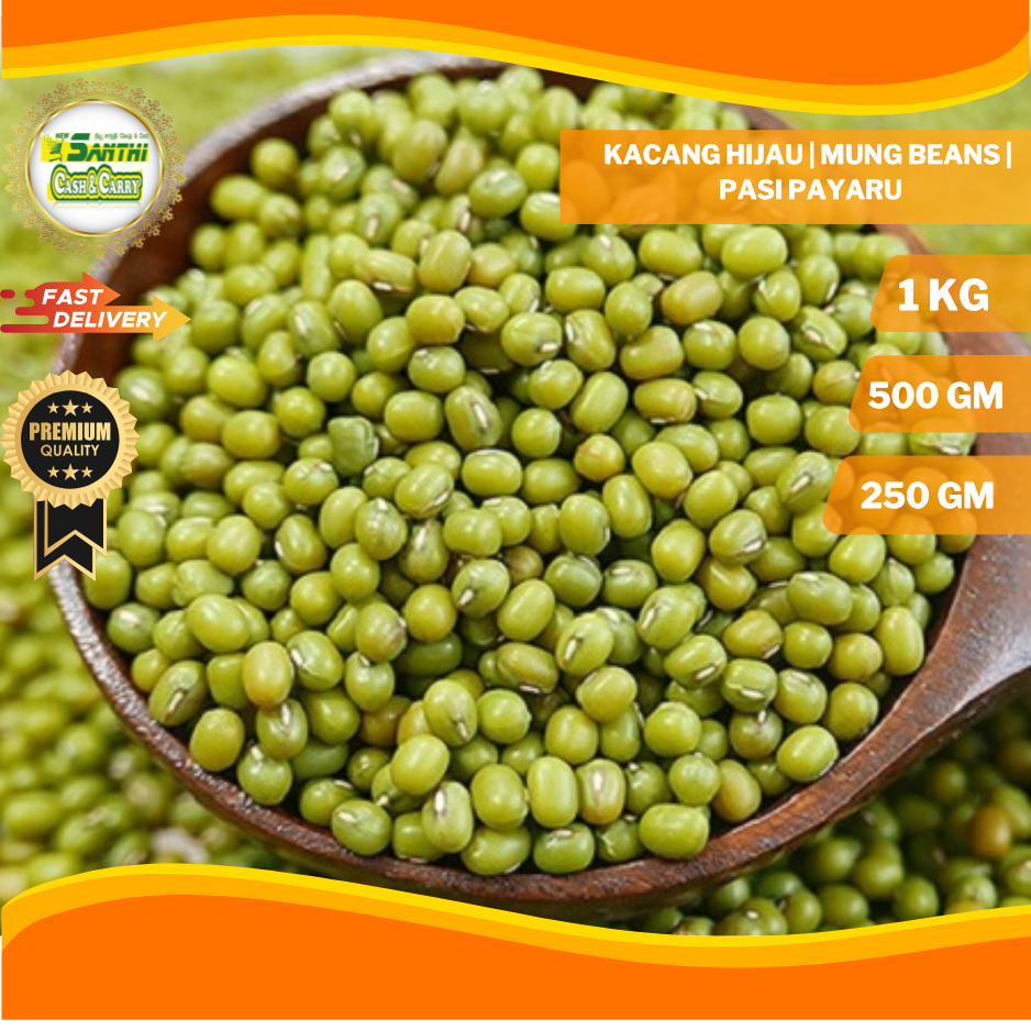 Kacang Hijau | Green Mung Bean | Paasi Payiru | Paasi Payir - 250gm ...