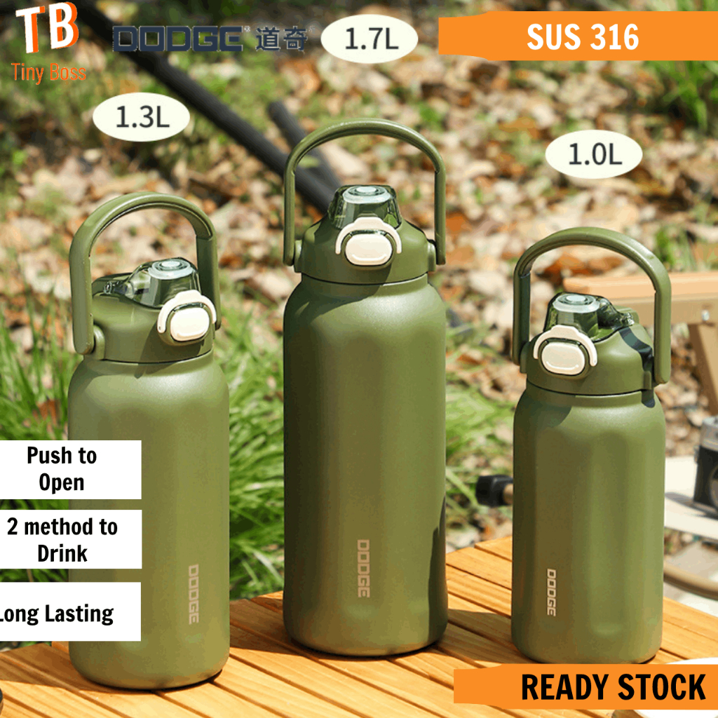 Dodge SUS304 Thermos Tumbler Bottle Flask Water Bottle Botol Termos ...