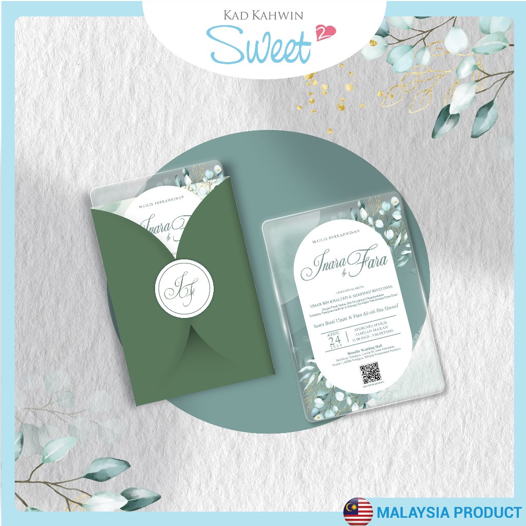 Kad Kahwin Crystal Acrylic Wedding Invitation Card Exclusive VIP / Kad ...