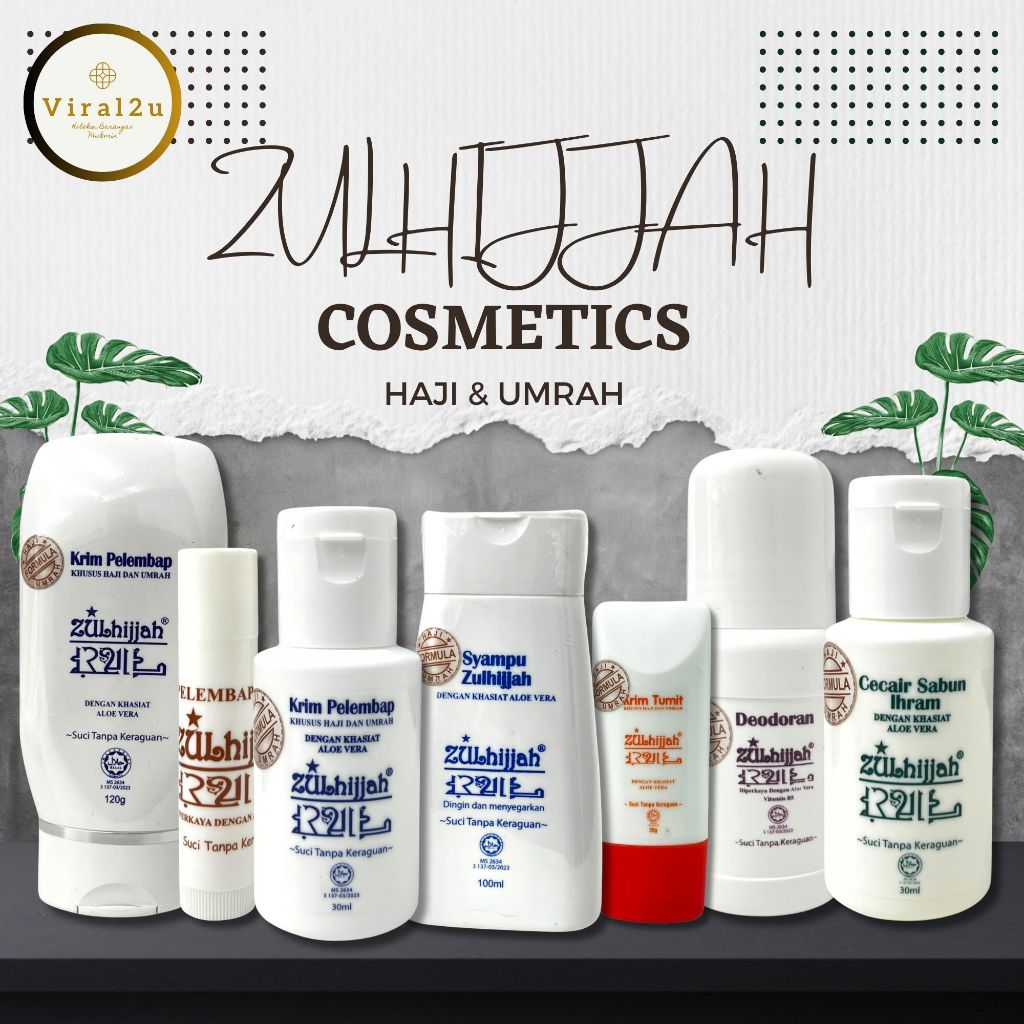 ZULHIJJAH Kosmetik Ihram Haji Umrah DEODARANT, SABUN IHRAM, KRIM PELEMBAB IHRAM, SYAMPU IHRAM ...
