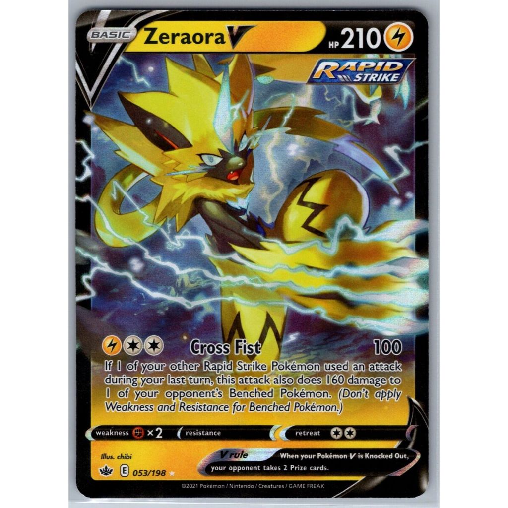 Pokémon TCG - Zeraora V - 053/198 - Ultra Rare | Shopee Malaysia
