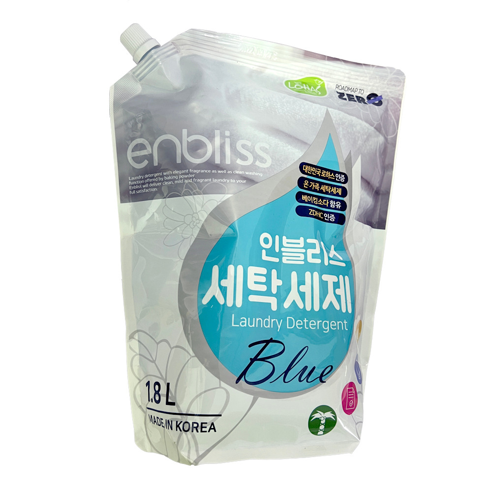 Enbliss Korea Organic Laundry Detergent Refill Pack 1800ml | Shopee ...