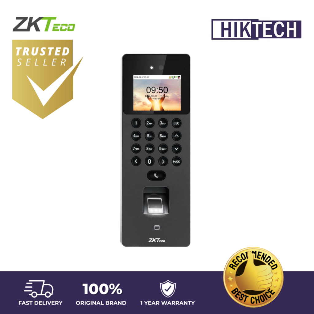 ZKTeco SenseFace 2A SIP-Ready Multi-Biometric Access Terminal 2.4 ...