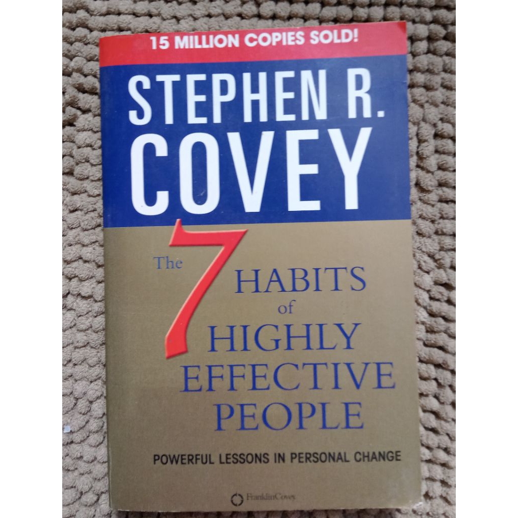 preloved THE 7 HABITS OF HIGHLY EFFECTIVE PEOPLE stephen r covey | Shopee Malaysia