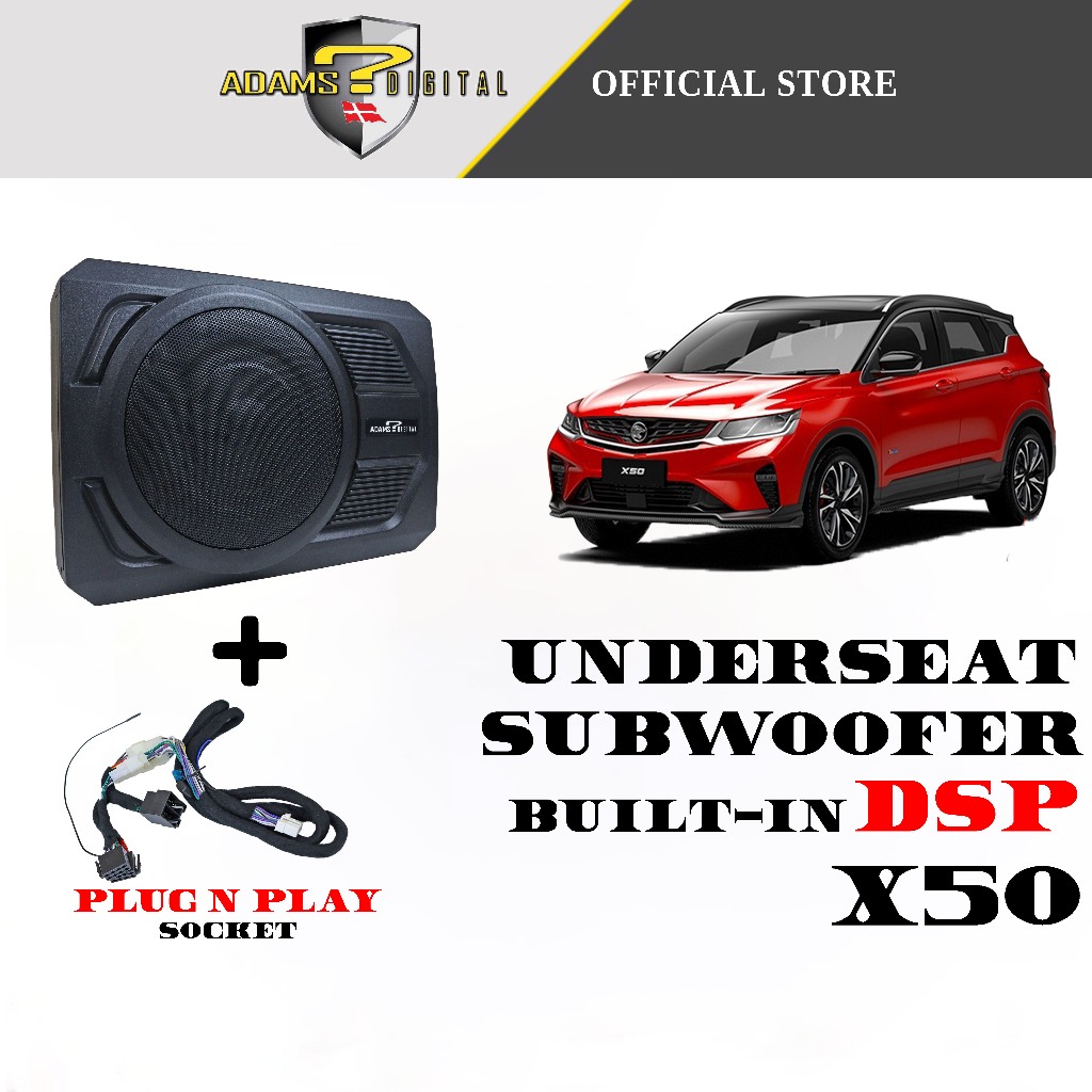 Adams Digital Proton X50 Underseat Subwoofer With Dsp Plug n Play 4 Hi ...