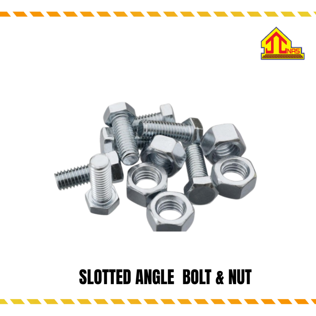 BOLT & NUT FOR SLOTTED ANGLE BAR | SKRU RAK BESI M8 X 16MM | Shopee ...