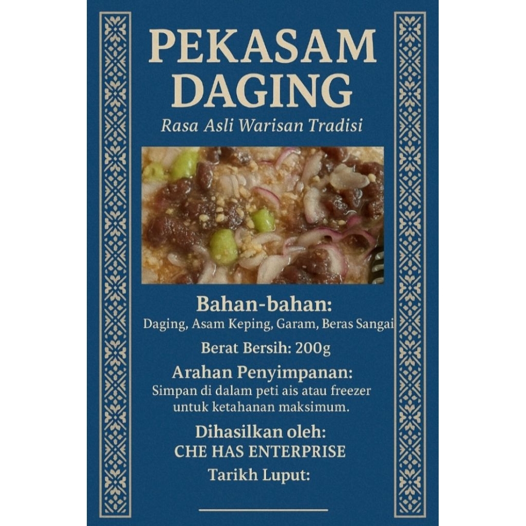 Pekasam Daging buatan muslim 180g | Shopee Malaysia