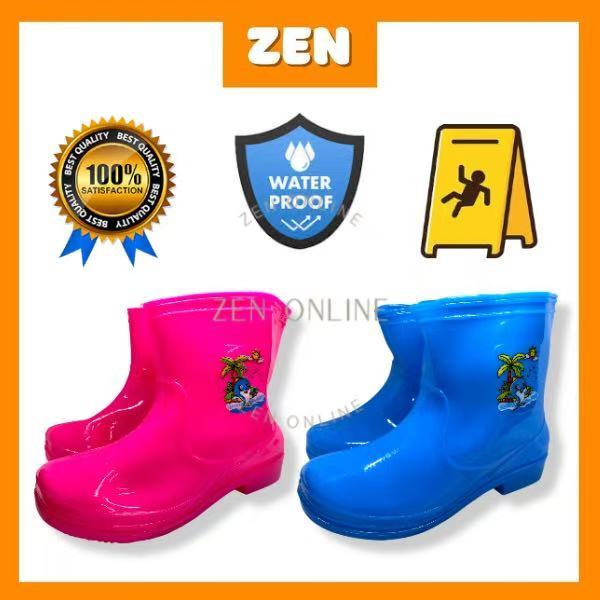 [ZEN] Kasut Boot Hujan Kanak-Kanak Size 26-35 I Kids Waterproof Rain ...