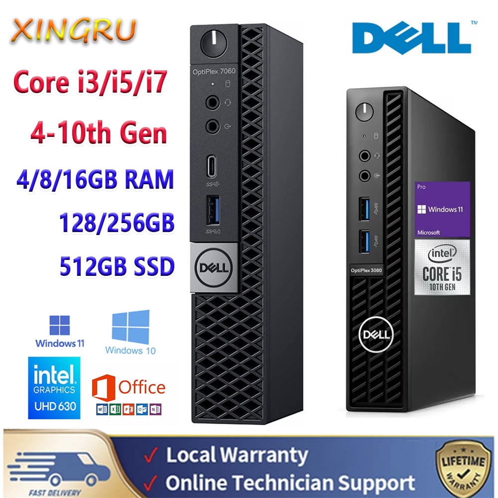 HP 400 G9/Dell Optiplex 3080 3090 5080 Mini Desktop PC Core i5 i7 10th ...