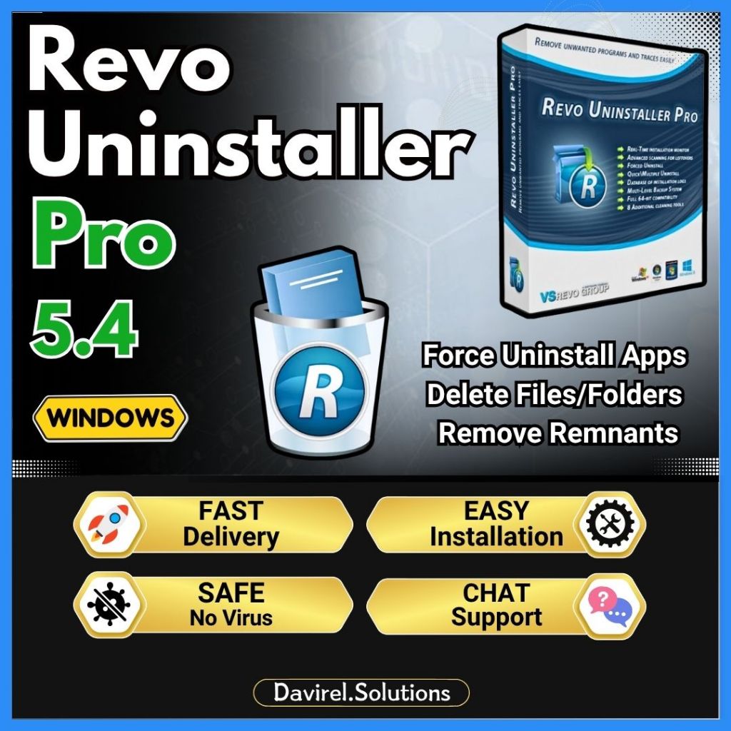 Revo Uninstaller Pro 5.4 | Latest Version [ For Windows ] | Shopee Malaysia