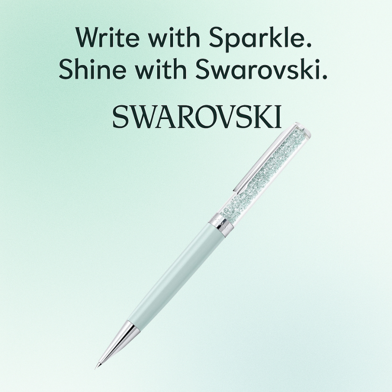 Swarovski Crystalline Ballpoint Pen – Green, Elegant Sparkling Gift Pen ...