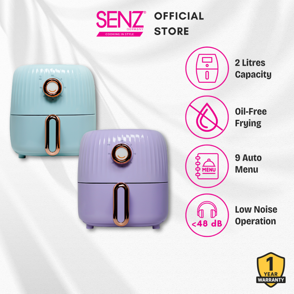 Senz Retro Mini Air Fryer 2L | Shopee Malaysia