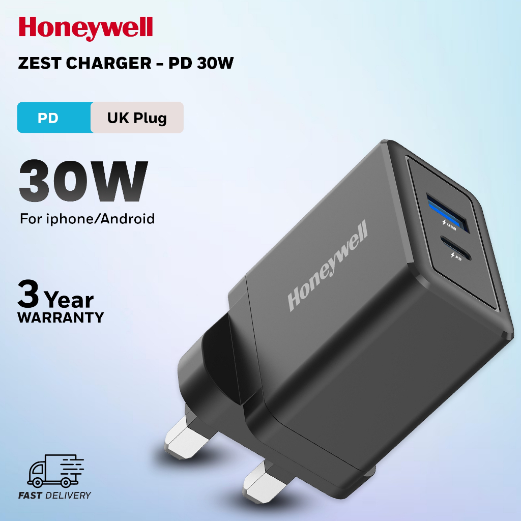 Honeywell Zest Charger PD 30W Ultra-Fast Charger Wall Charger-HC000039 ...