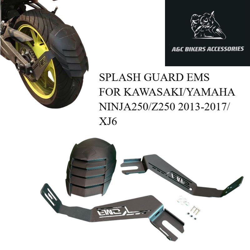 EMS Splash Guard Heavy Duty For Kawasaki NINJA 250 Z250 YAMAHA XJ6 ...