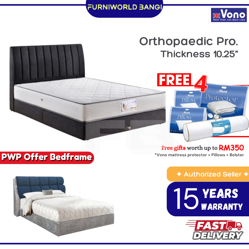 VONO Orthopaedic Pro Latex Mattress Back Care Collection Tilam 床垫 Back ...