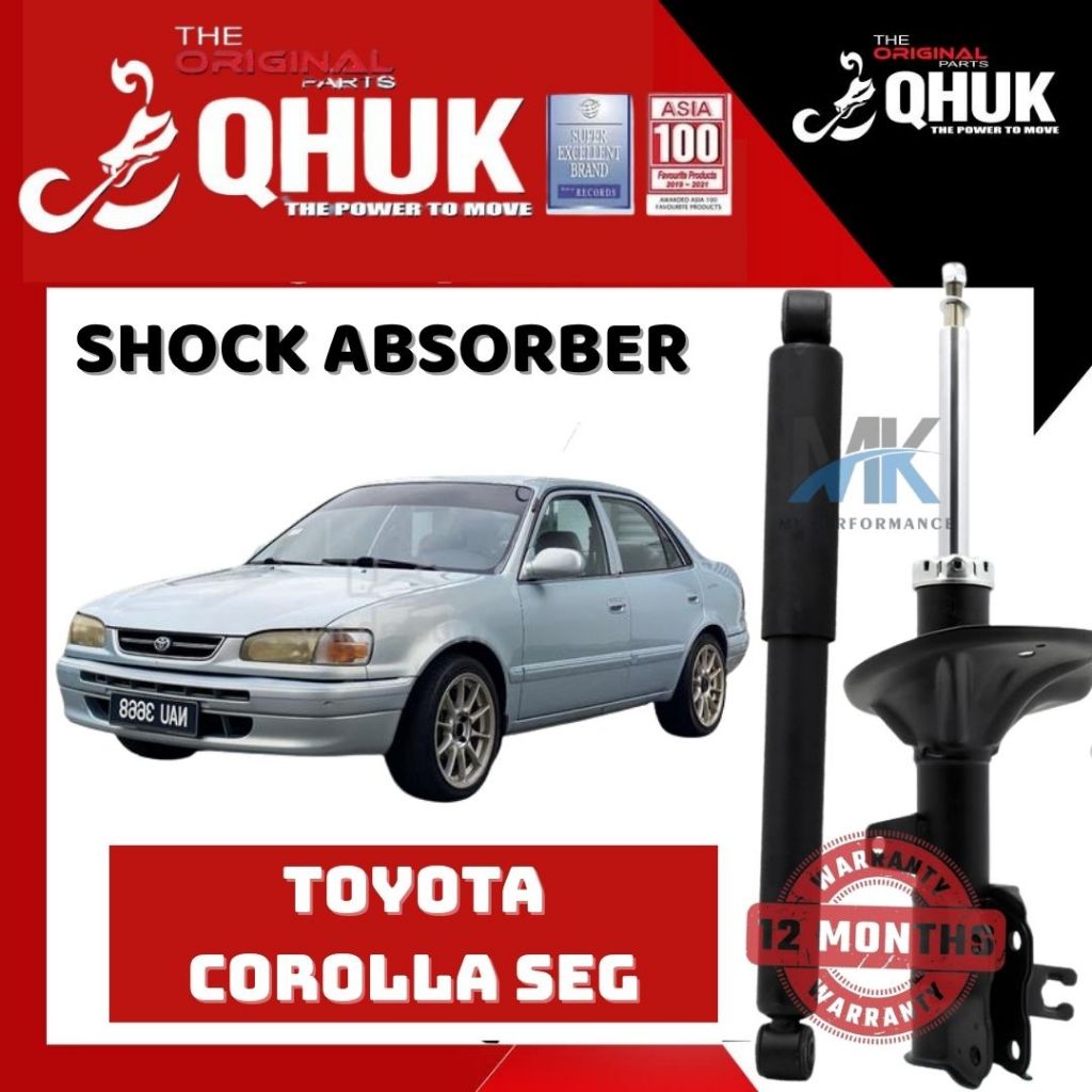 QHUK ORIGINAL SHOCK ABSORBER - TOYOTA COROLLA SEG AE101 AE111 1.6CC ...