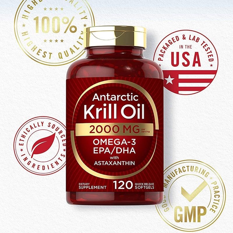 Kapsul Lembut Minyak Krill Antartika 120 kapsul Krill oil OMEGA-3 EPA ...