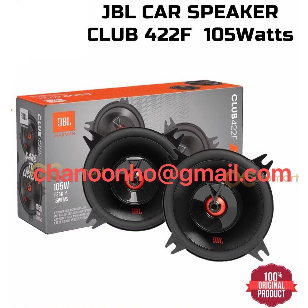 Club 422F 4 Inch 2 Way Coaxial Car Speaker 105Watts Spk Spiker Kereta ...