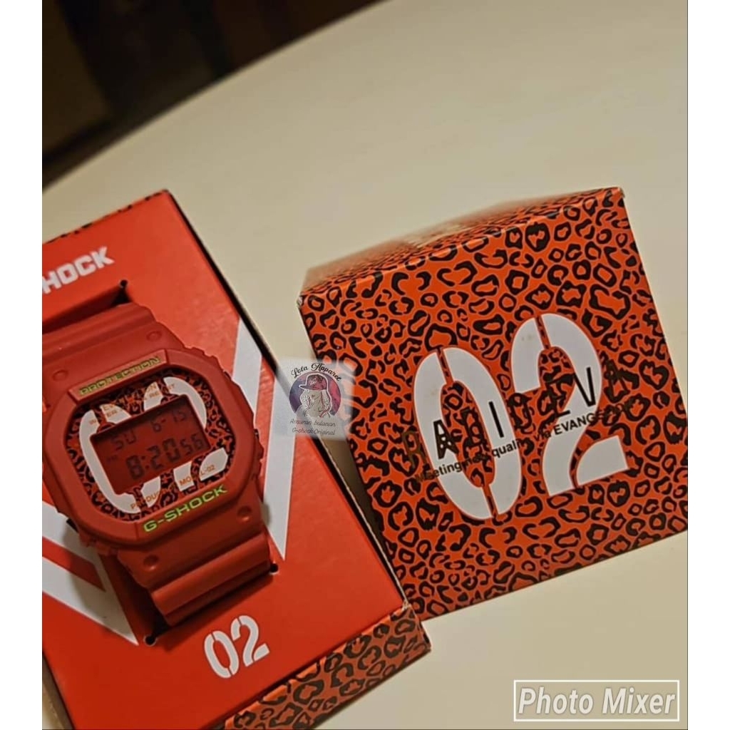 100% ORIGINAL CASIO G-SHOCK DW 5600EVA-02 COLLABS EVANGELION | Shopee ...