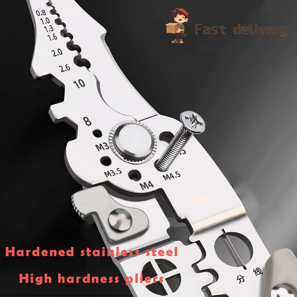 Crimping pliers Cable cutting pliers Adjustable automatic wire ...