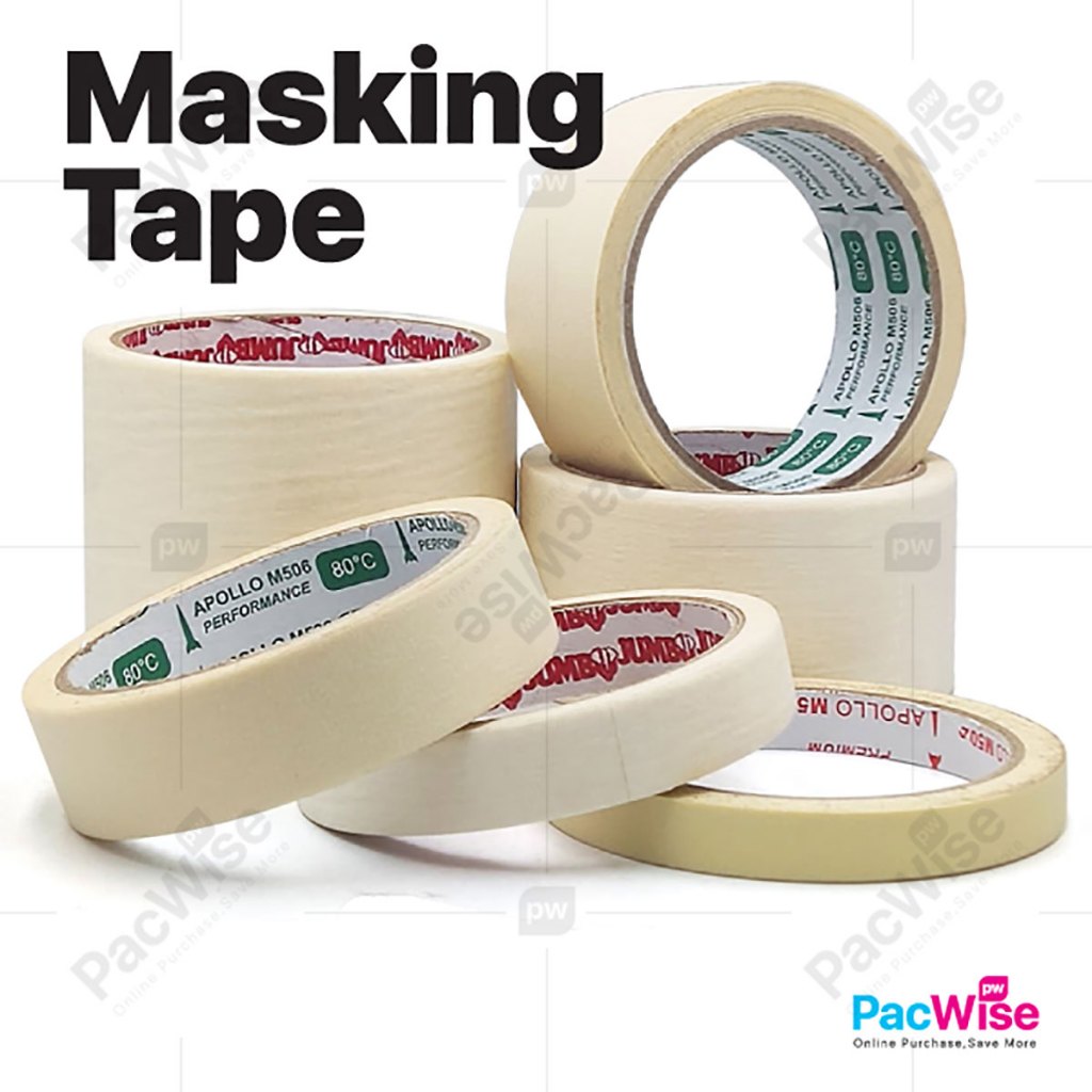 Apollo Masking Tape / Painting Paper Tape 16yds 19yds / Self Adhesive ...
