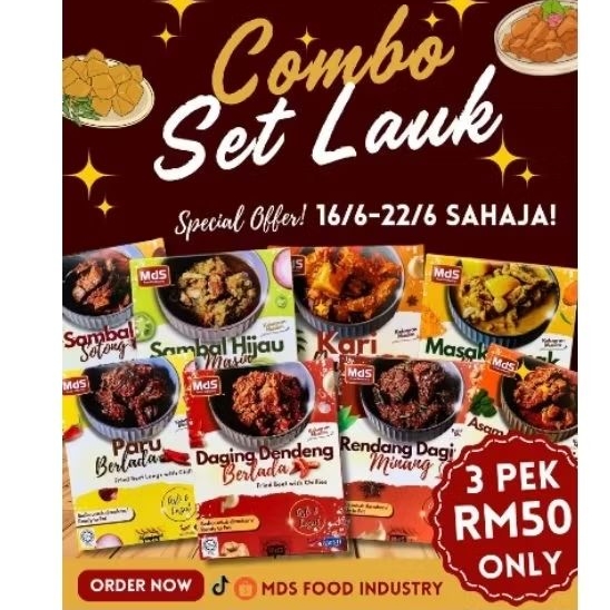 COMBO RM 50 SET LAUK (3 PEK LAUK) | Shopee Malaysia